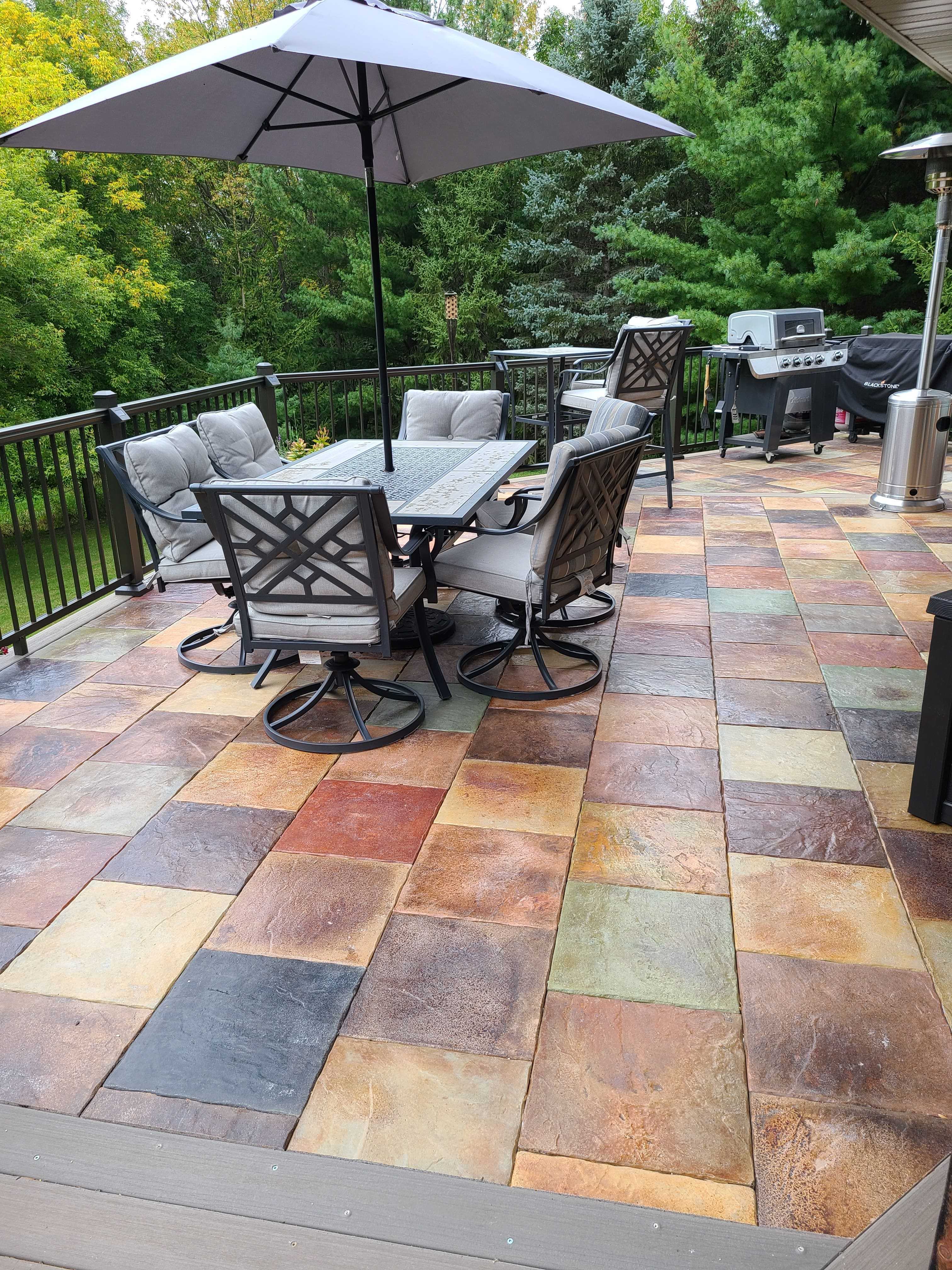 Tuscan Medley | DekTek Tile | Luxury Concrete Decking Material